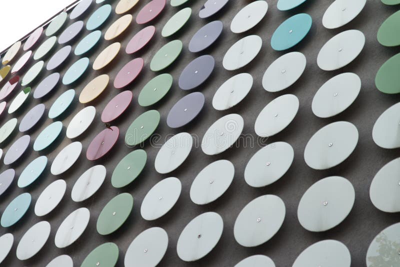 Modern Building Coated with Metallic Disc Pattern Editorial Image ...
