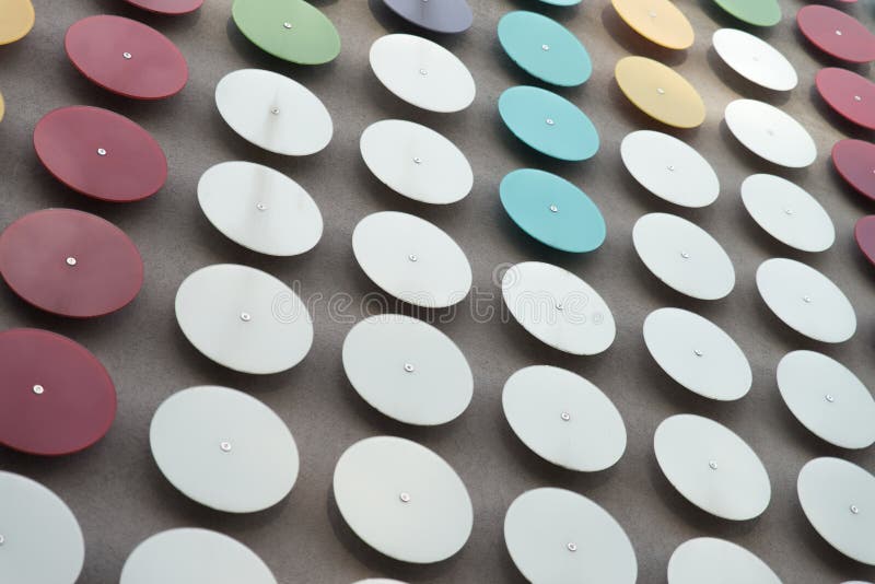 Modern Building Coated with Metallic Discs Pattern Editorial Image ...