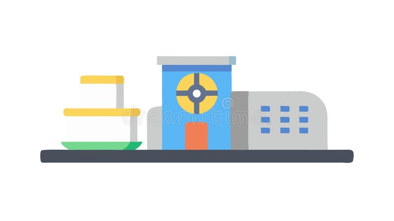 Modern Building Complex, Corporate Headquarters Icon, Vector Design ...