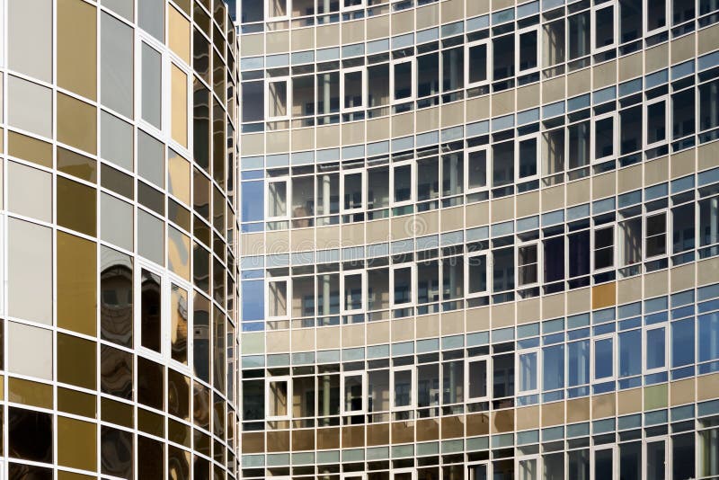 Modern Building Consisting of Glass, Windows and Lines. Stock Photo ...