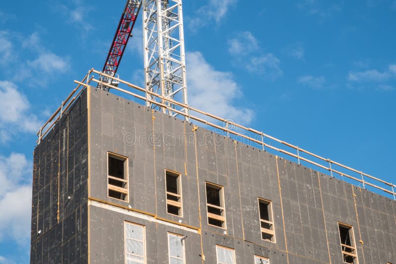 Modern Building Construction Stock Photo - Image of industry ...