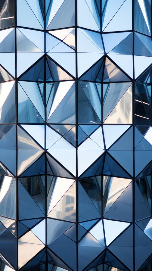 A Modern Building Covered in Reflective Glass Panels Stock Photo ...