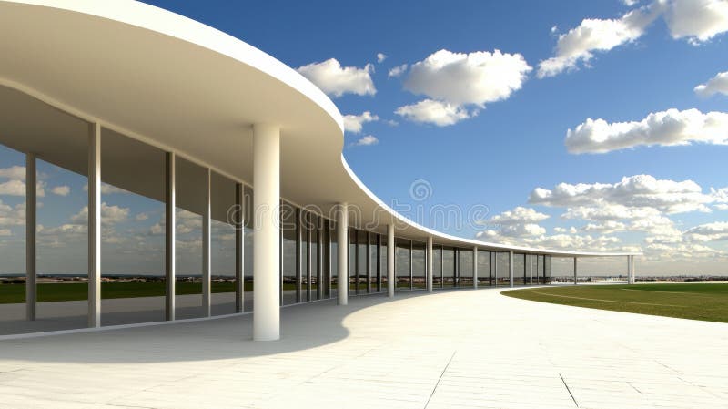895 Mirror Roof Modern Building Blue Sky Background Stock Photos - Free ...