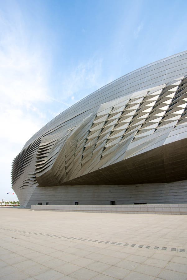 Modern Building in Dalian China Editorial Stock Image - Image of design ...