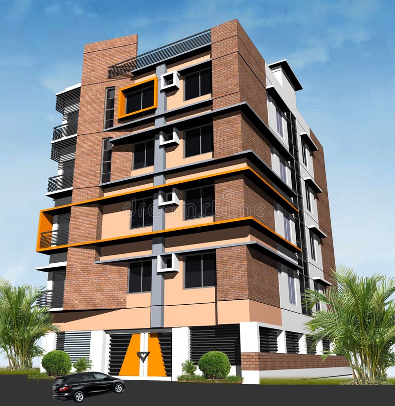 Modern building design stock image. Image of high, architectural - 27794985