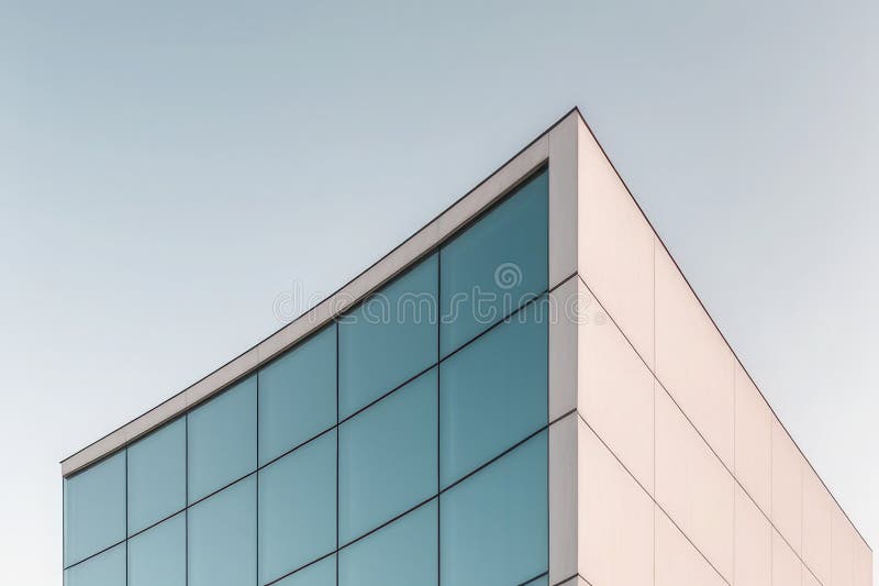 Modern Building Design with Clean Lines, Angles, and Geometric ...