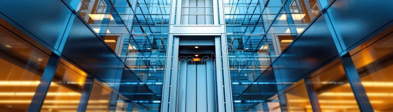 Modern Building Design Featuring Advanced Lift Equipment Elevators in ...