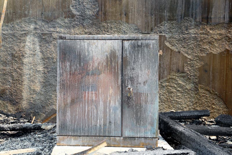 Destroyed by Fire stock photo. Image of construction - 15024436
