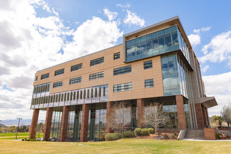 Modern Building in the Dixie State University Stock Photo - Image of ...