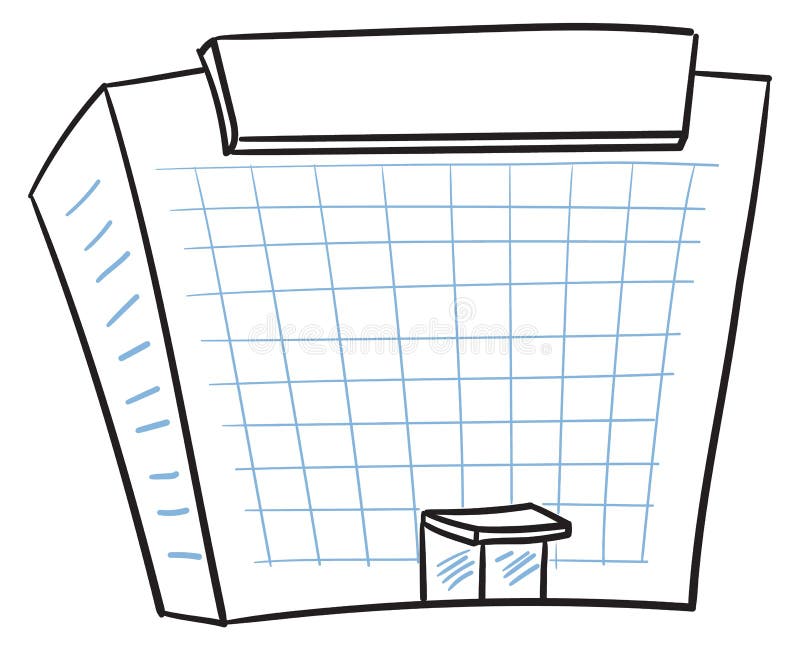 Modern Building in a Doodle Style Stock Vector - Illustration of doogle ...