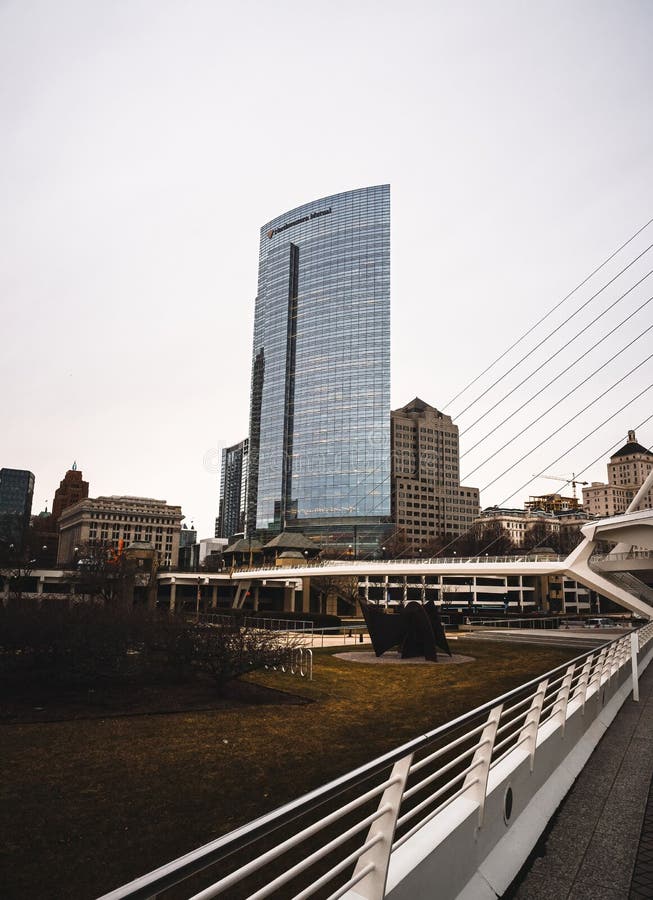 Modern Building in Downtown Editorial Image - Image of america ...