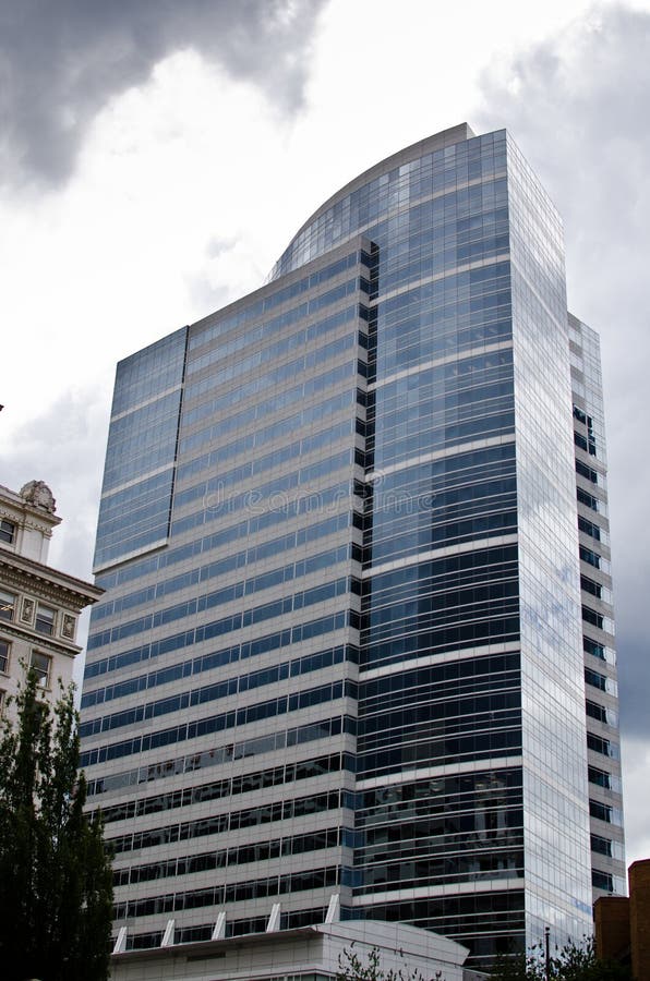 Modern Building in Downtown Portland Stock Photo - Image of ...