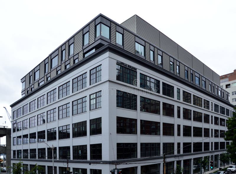 Modern Building in Downtown Seattle, Washington Stock Photo - Image of ...