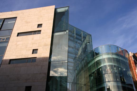Modern building in Dublin stock image. Image of architecture - 3696235