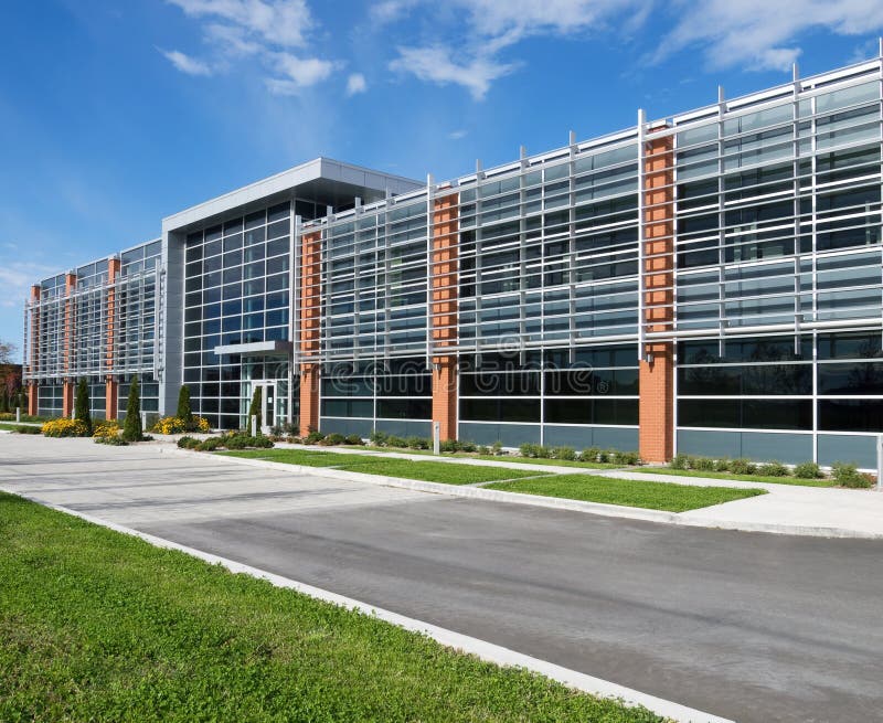 Modern Building facade stock image. Image of front, view - 16427563