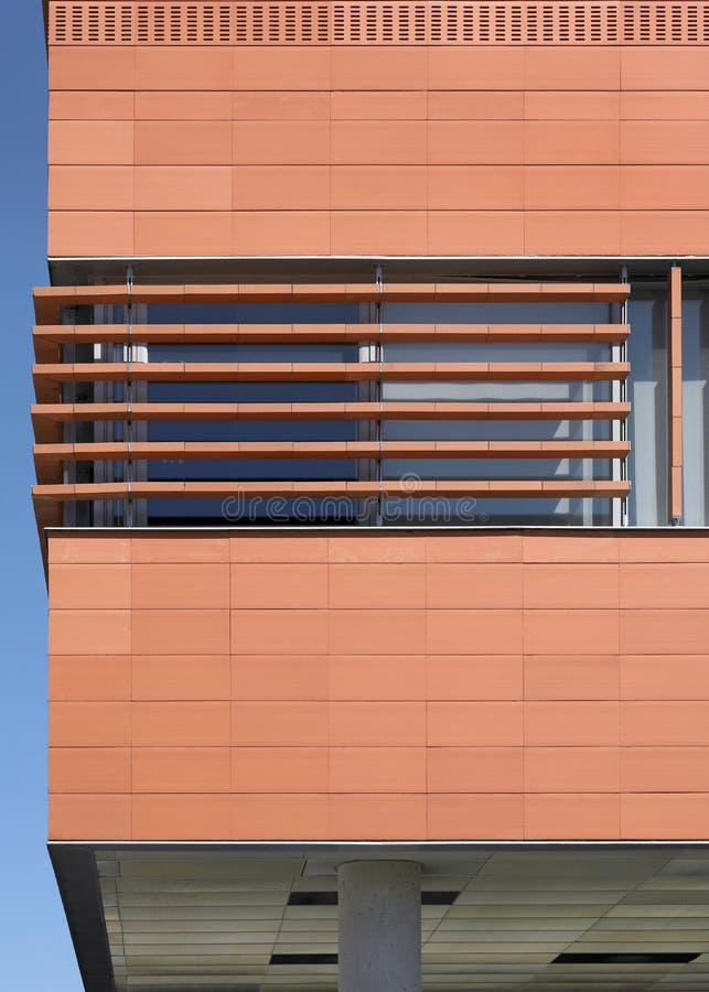 Modern Building Facade with Ceramic Coating Stock Image - Image of ...