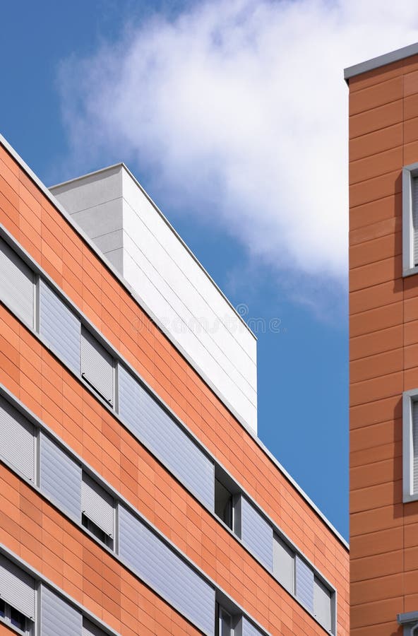 Modern Building Facade with Ceramic Coating Stock Image - Image of ...