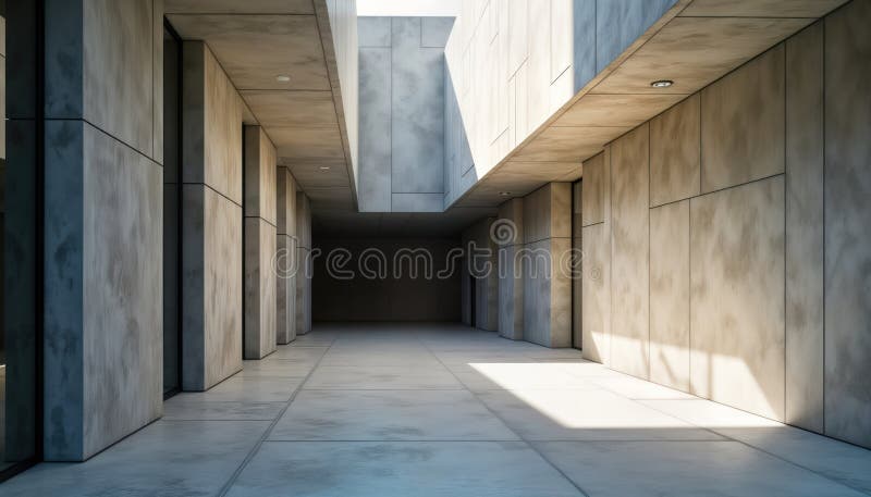 Modern Building Facade with Concrete Textures. Architectural Details ...