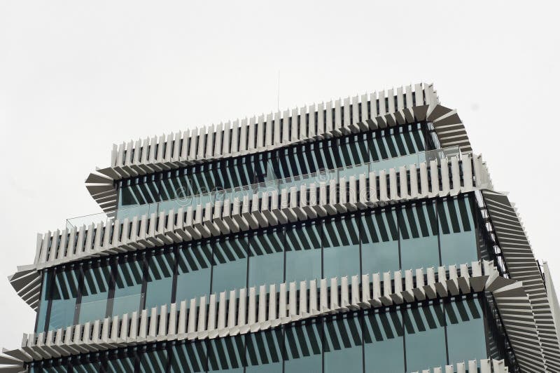 Modern Building Facade, Geometry in Lines. Trendy Architectural ...