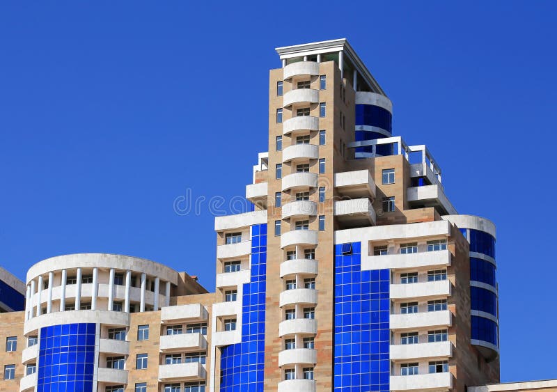 Modern building stock image. Image of metal, brick, gallery - 48521209