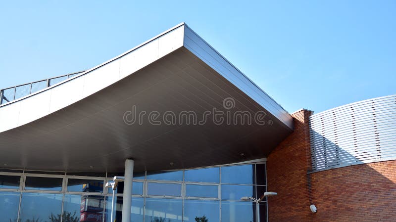 Modern Building Facade with Reflections and Colours. Editorial Photo ...