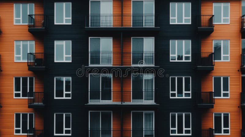 A Modern Building Featuring Multiple Balconies on Its Facade ...