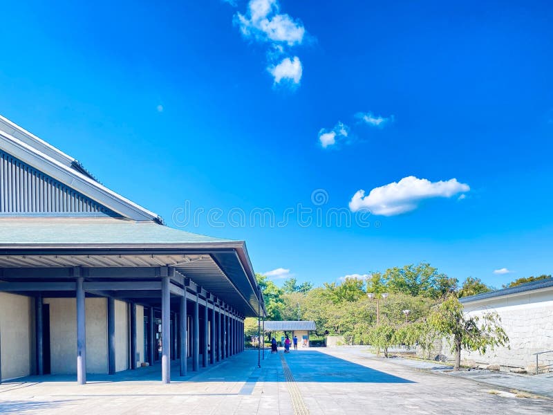 Modern Building with Flat Roof and Columns Editorial Photo - Image of ...