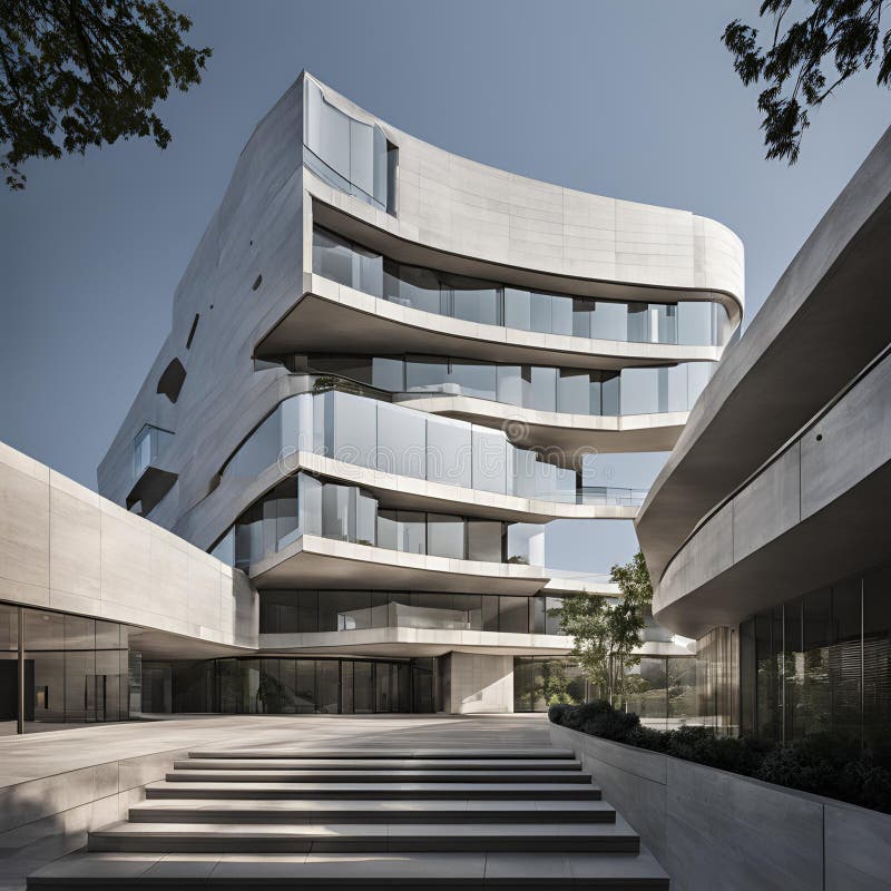 A Modern and Clean Building Stock Illustration - Illustration of ...