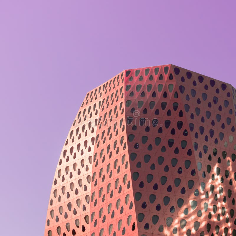 Modern Building Detail in Pop Art Style Stock Photo - Image of ...