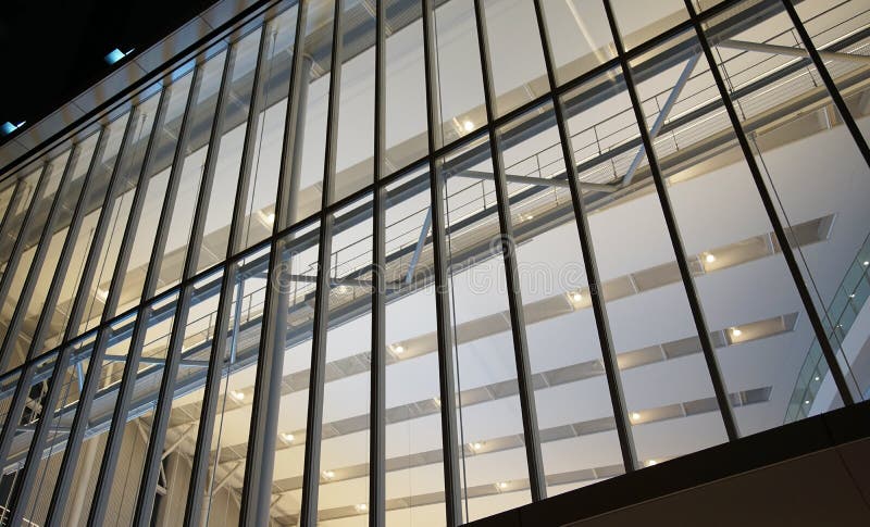 Modern building stock image. Image of exterior, silver - 259493835