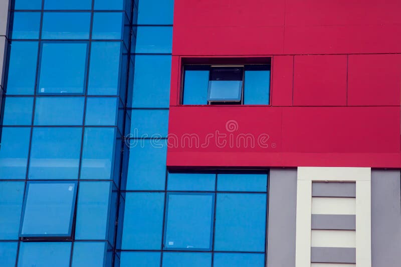 A Modern Building with Glass Window Background Stock Image - Image of ...