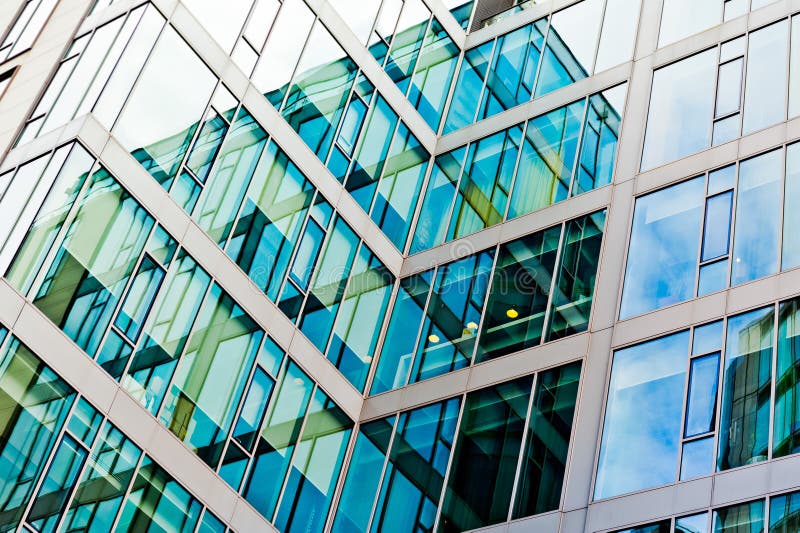 Abstract glass facade stock photo. Image of futuristic - 25098838