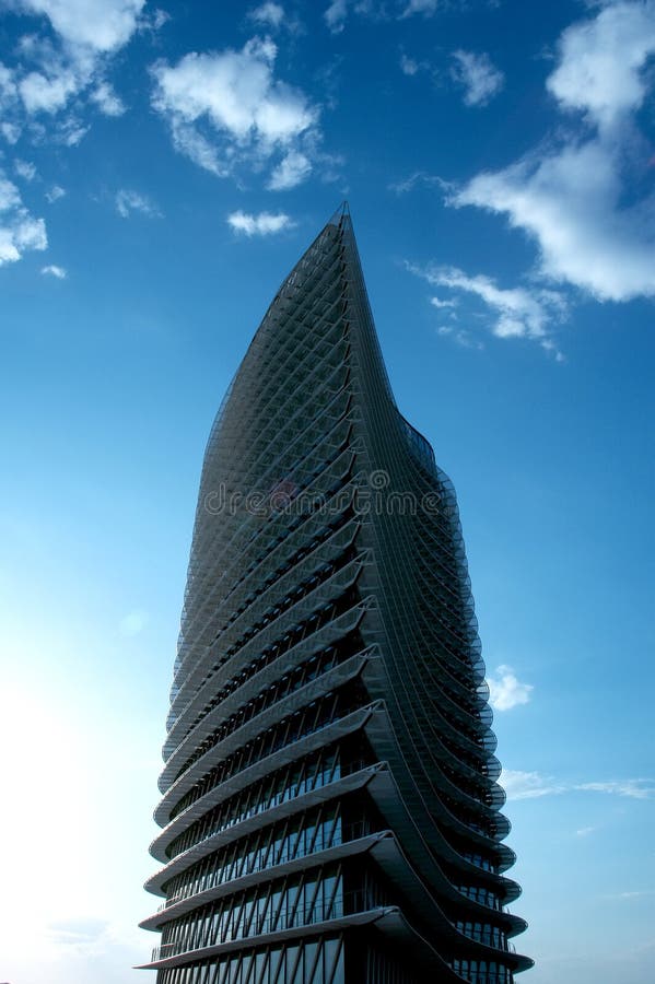 Modern Building Graphic Detail Stock Image - Image of modern, shape ...
