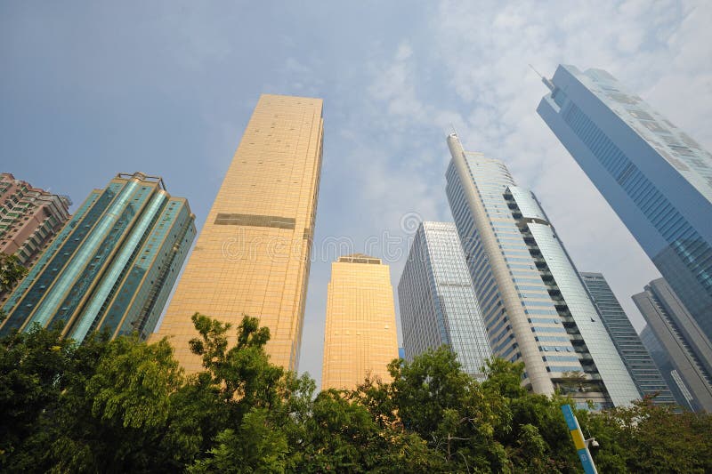 Modern Building in Guangzhou Stock Image - Image of buildings, business ...