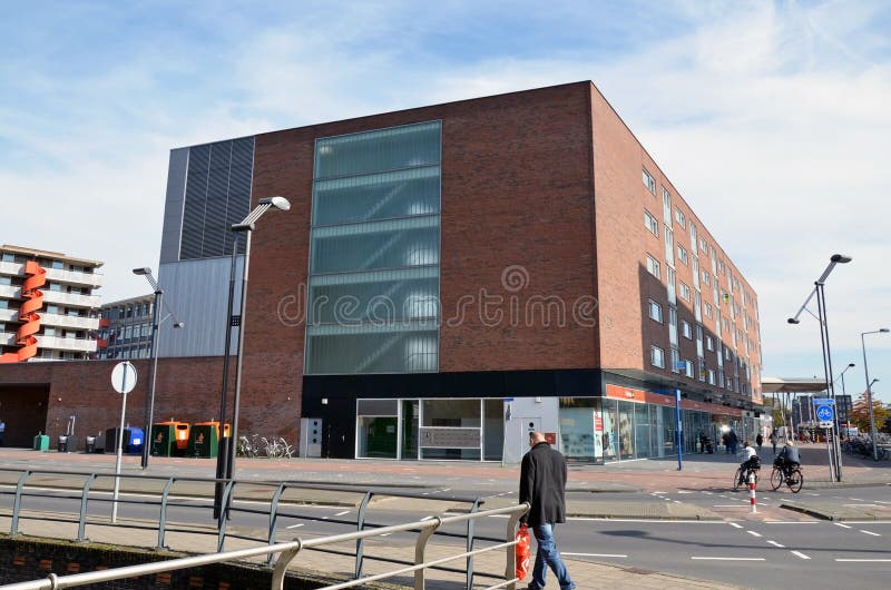 Modern Building in Hengelo, Holland Editorial Stock Image - Image of ...