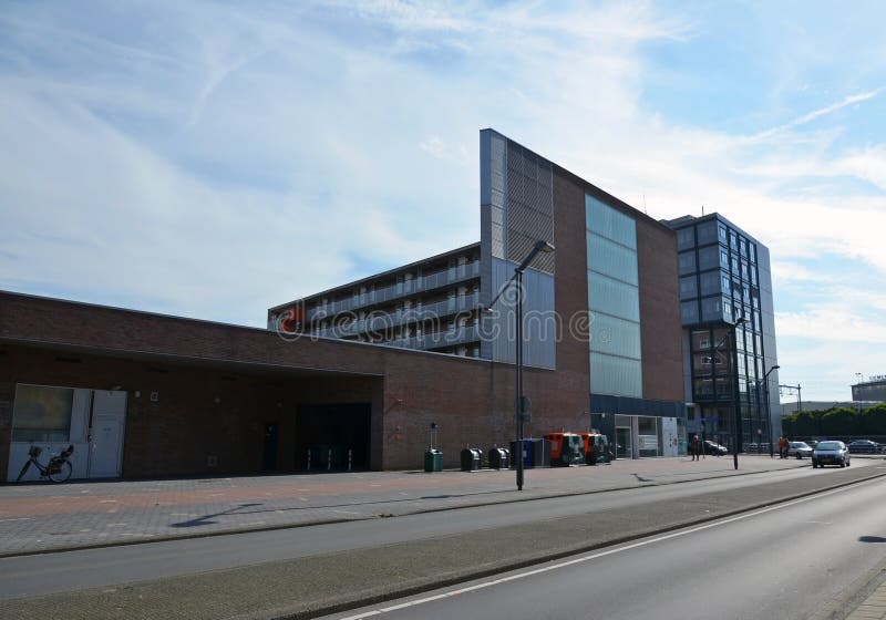 Modern Building in Hengelo, Holland Editorial Photo - Image of brick ...