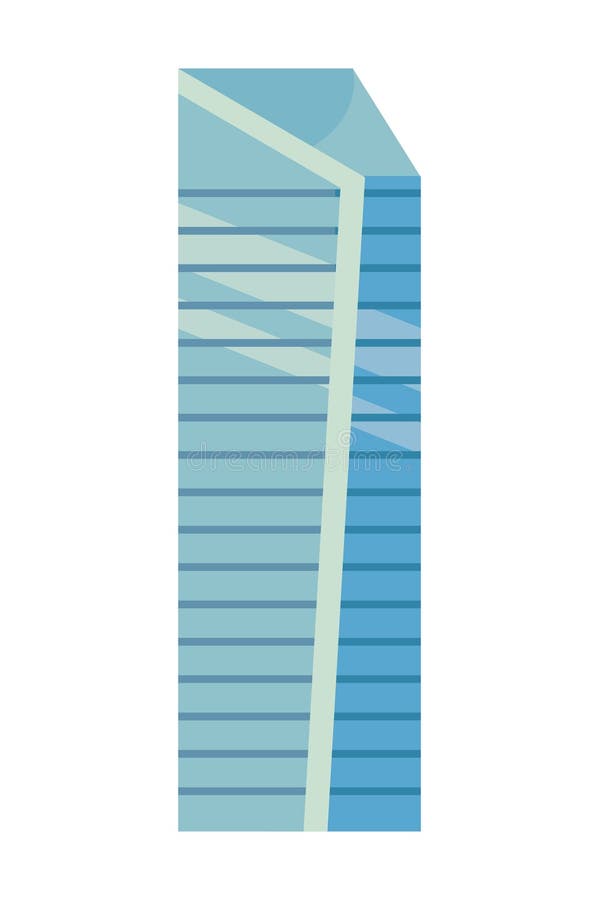 Blue building color facade stock vector. Illustration of outdoor ...