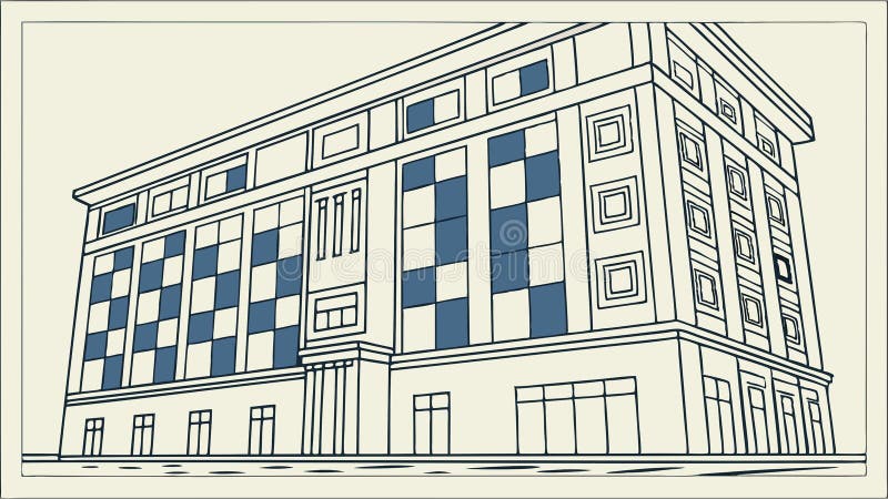 Modern Building Illustration, Architectural Design, City Structure ...