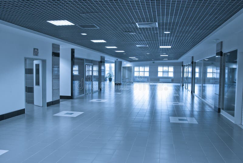 Modern building interior stock photo. Image of corridor - 8879164