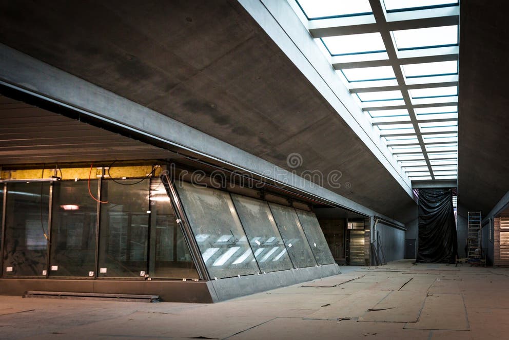 Modern building interior stock photo. Image of building - 37036614