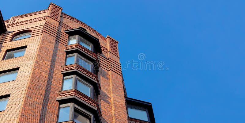 Modern Building Loft Design Facade Down Town Architecture City Scape ...