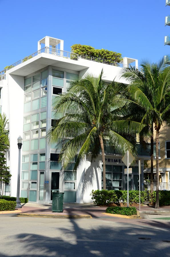 Modern Building in Miami South Beach, Florida Editorial Image - Image ...