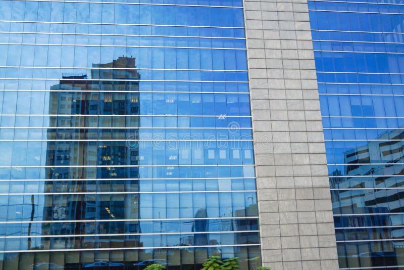 Modern Building Mirror Glass Stock Photo - Image of metropolitan ...