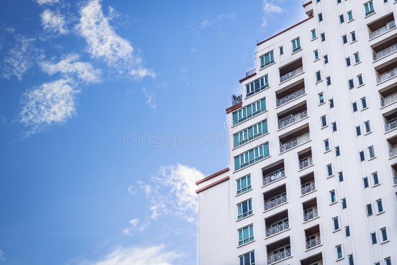 Modern Building, Modern Office Building with Blue Sky. Stock Photo ...