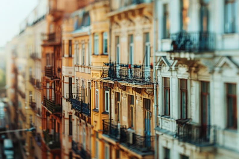 A Modern Building with Multiple Balconies, Perfect for Architectural or ...