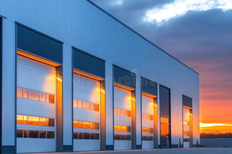 A Modern Building with Multiple Windows and a Fire Hydrant Outside ...