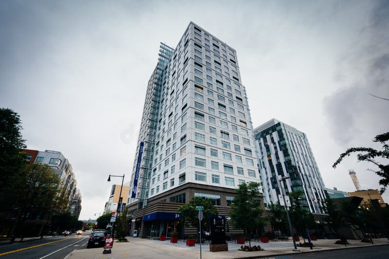 Modern Building Near Kendall Square, in Cambridge, Massachusetts ...