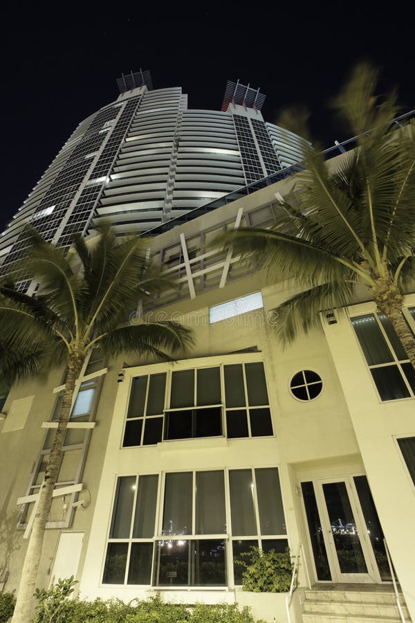 Modern building at night stock image. Image of black - 12149375