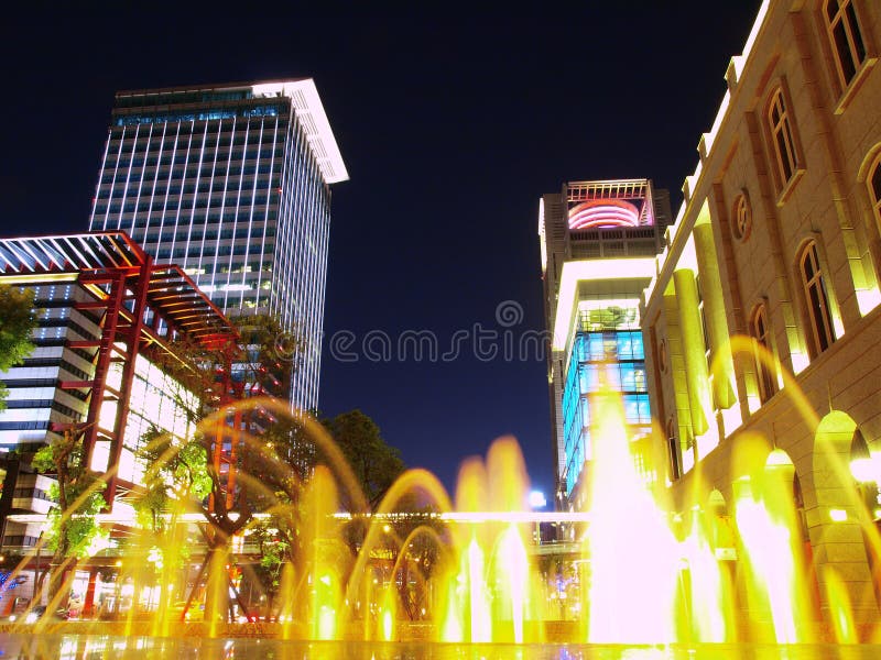 Modern building in night stock photo. Image of outdoor - 13060292