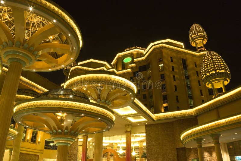 Modern Building at Night stock image. Image of nightlife - 4332521